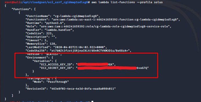 Cloudgoat Aws Scenario Walkthrough “ec2ssrf” 0399